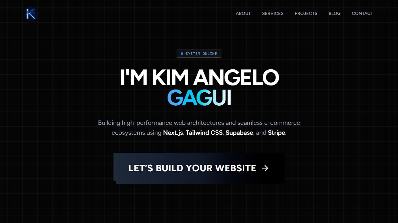Kim Angelo Gagui | Full Stack Web Developer